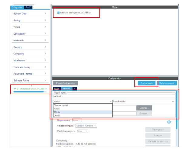 How to use STM32CubeAI on STM32CubeMX - AMS and STM32