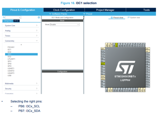 I3C (bus) using in STM32H5 series - AMS and STM32