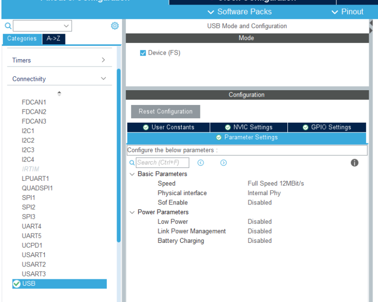 USB device custom HID class on STM32 - AMS and STM32